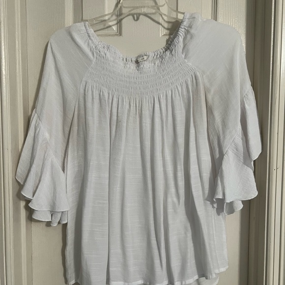 Tops | White Poet Top From Cato | Poshmark
